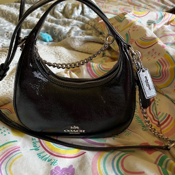 Coach | Bags | Coach Black Leather Shoulder Bag | Poshmark